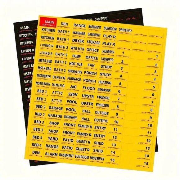 Other | Circuit Breaker Box Labels Conspicuous Identification ...
